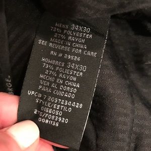 George | Pants | Mens George Black Gray Pinstriped Pants 343 | Poshmark